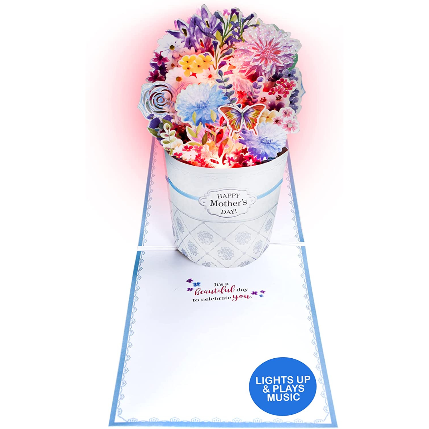Bucket of Flowers Card – 100 Greetings