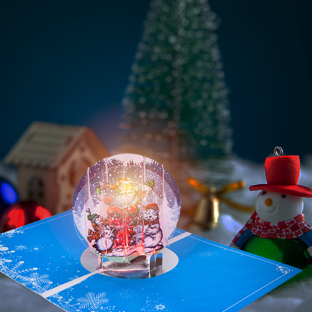 Snow Globe Christmas Card – 100 Greetings